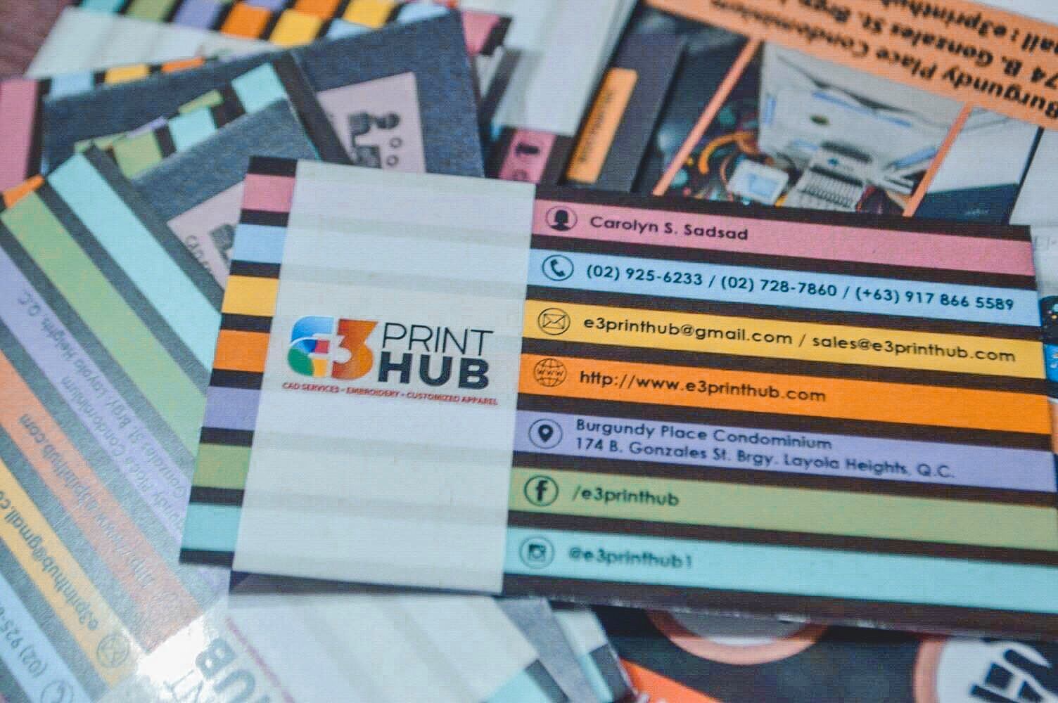 E3 Print Hub -Embroidery. Digital Printing. BluePrint and whiteprint. Photo